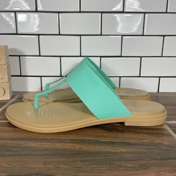 CROCS | Shoes | Crocs Tulum Flip Womens Size Shoes Jade Stone Iconic ...